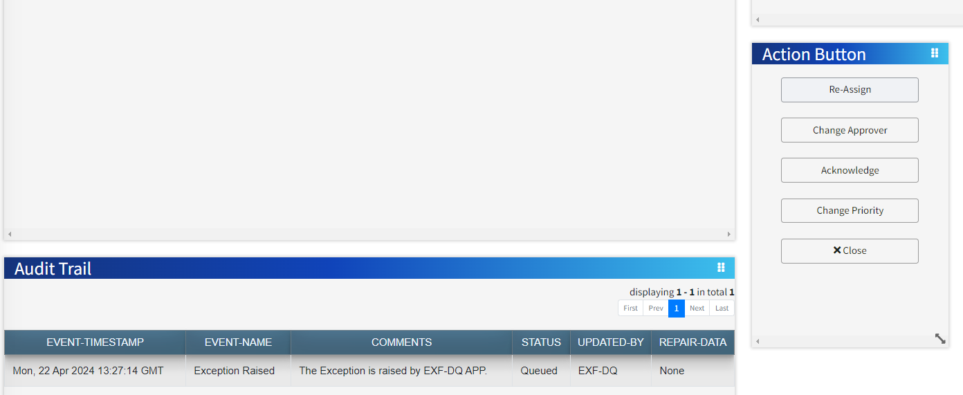 Exception Resolution Dashboard | Wiki